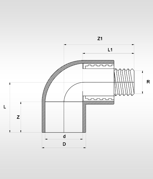 ELBOW 90 MALE THREAD | Trust Columns Company